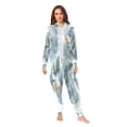 1-Pack Onesie Adult Hooded Pajamas, Soft Fleece Full Zip One Piece ...
