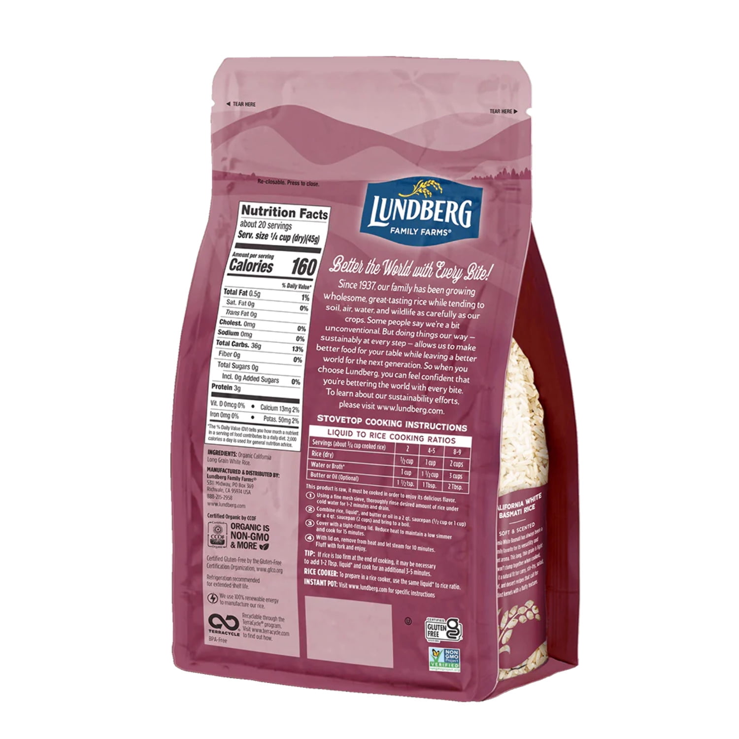 Lundberg Family Farms Organic White Basmati Rice, 32oz Best Deals and ...