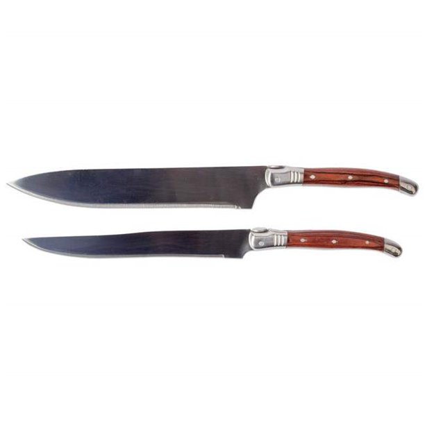 Slitzer CTSZEW2 European Style Knife Set Chef & Carving with Wood ...