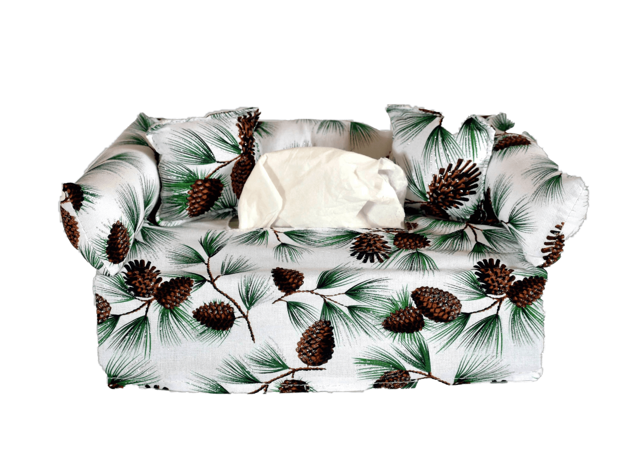 Pine Cones Tissue Box Cover - Includes Tissue - Walmart.com