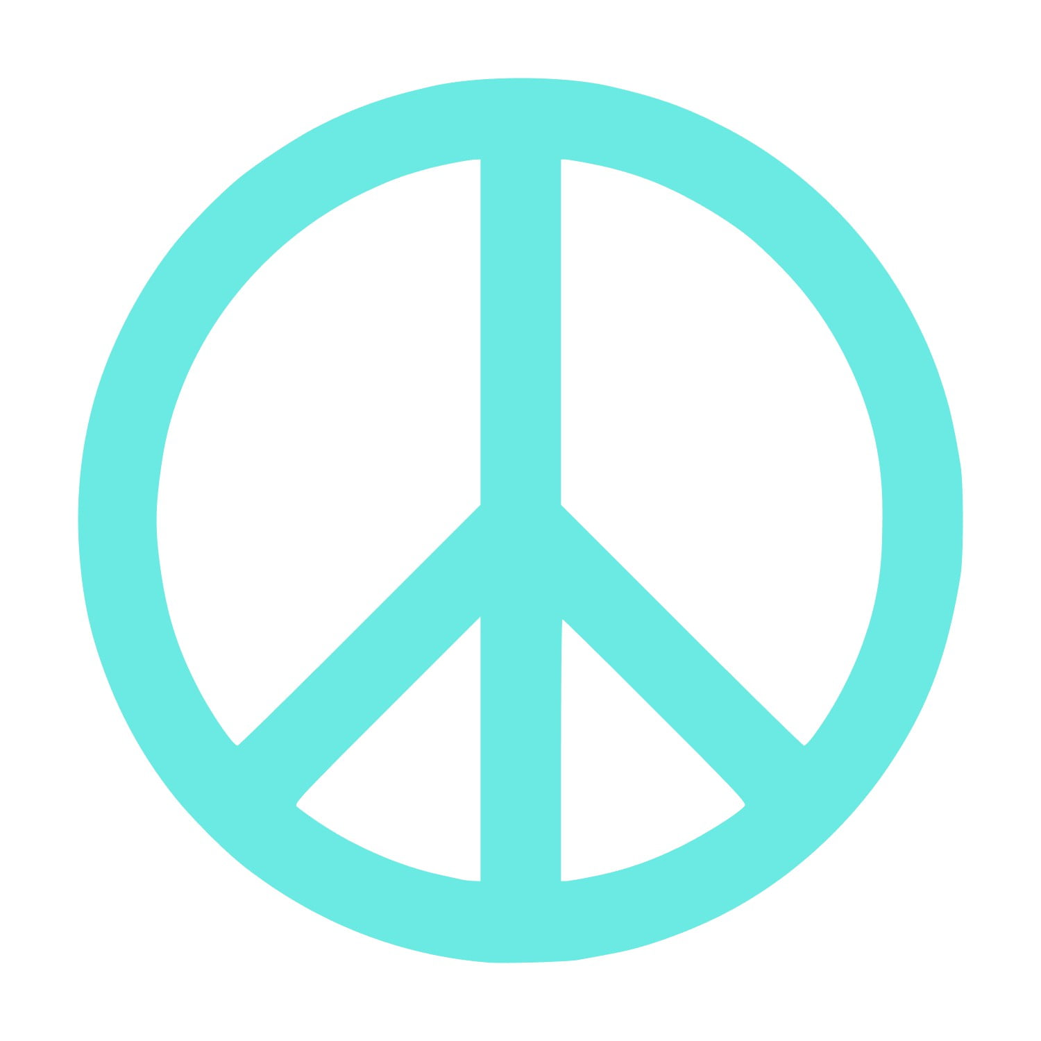 Peace Sign Symbol Vinyl Transfer Decal Sticker for Laptop/Car/Truck ...