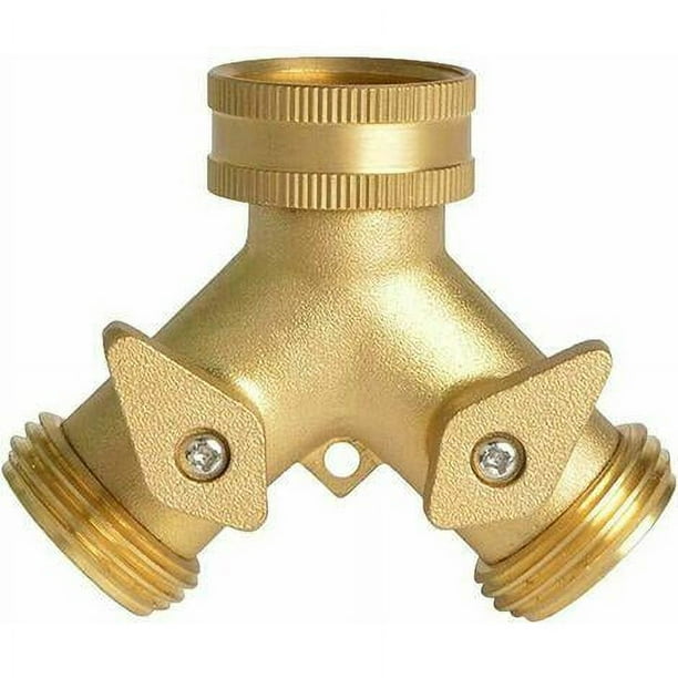 Garden Hose Splitter 2 Way Watering Splitter Brass Hose Distributor ...