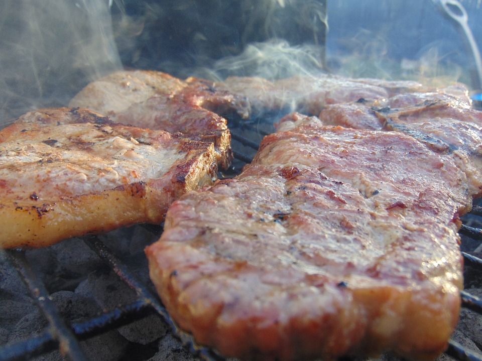 Pork Steaks Charcoal Grilling Food Grill Meat 20 Inch By 30 Inch pork-steaks-charcoal-grilling-food-grill-meat-20-inch-by-30-inch