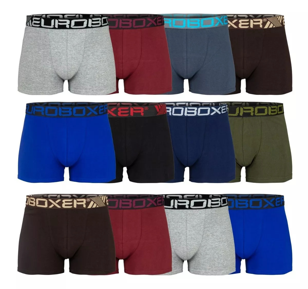 Paquete De 12 Boxers Para Hombre Euroboxer | Walmart en línea