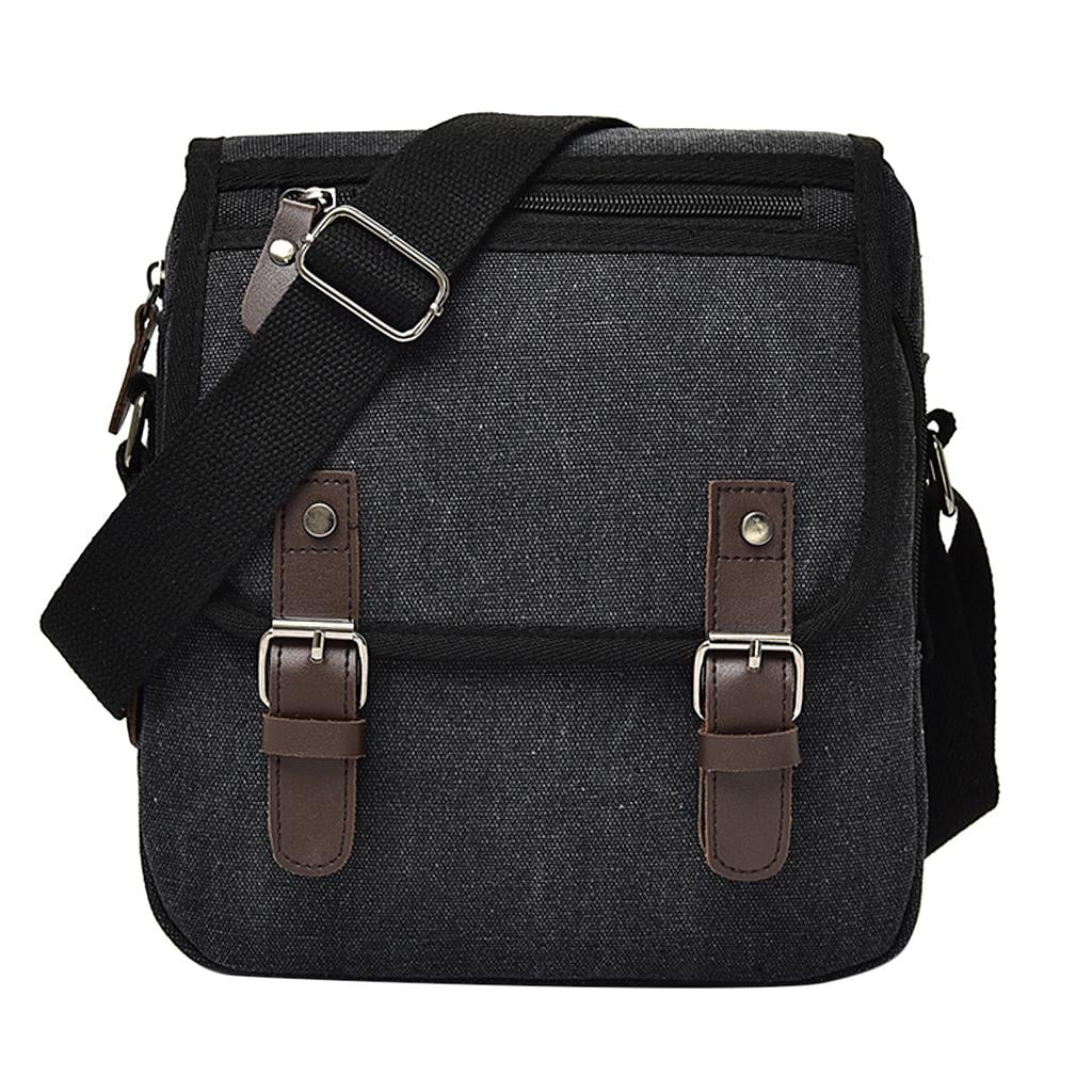 Click here for Tachiuwa Canvas Shoulder Bag Handbag Travel Bag Bl... prices