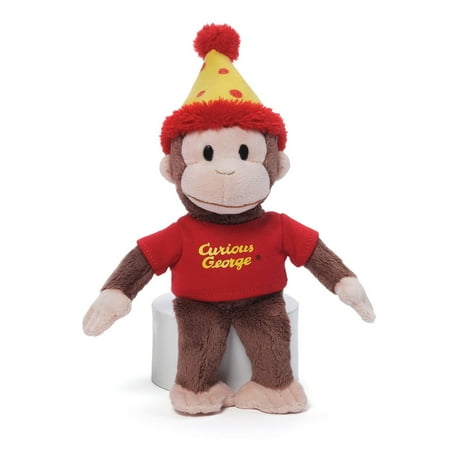 Curious George GUND Birthday Stuffed Animal Plush - Walmart.com