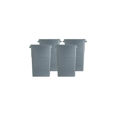 Genuine Joe Space-Saving Waste Container - 23 gal Capacity - Handle ...