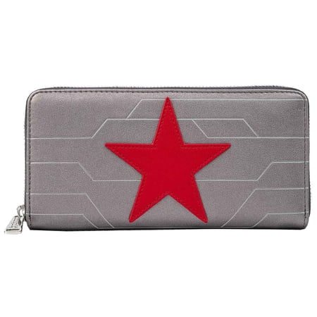 Loungefly x Marvel Winter Soldier cosplay Zip-Around Wallet | Walmart ...