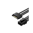 SATA 15Pin to 6Pin Power Cable for Video Card Power Adapter Cord Stable ...