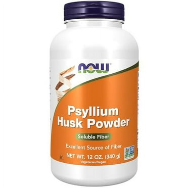 NOW Supplements Psyllium Husk Powder, Non-GMO, Soluble Fiber, 12-Ounce ...