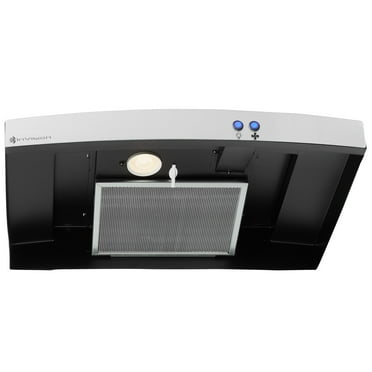 FIREGAS 36 Inch Under Cabinet Range Hood, White Kitchen Exhaust Hood ...