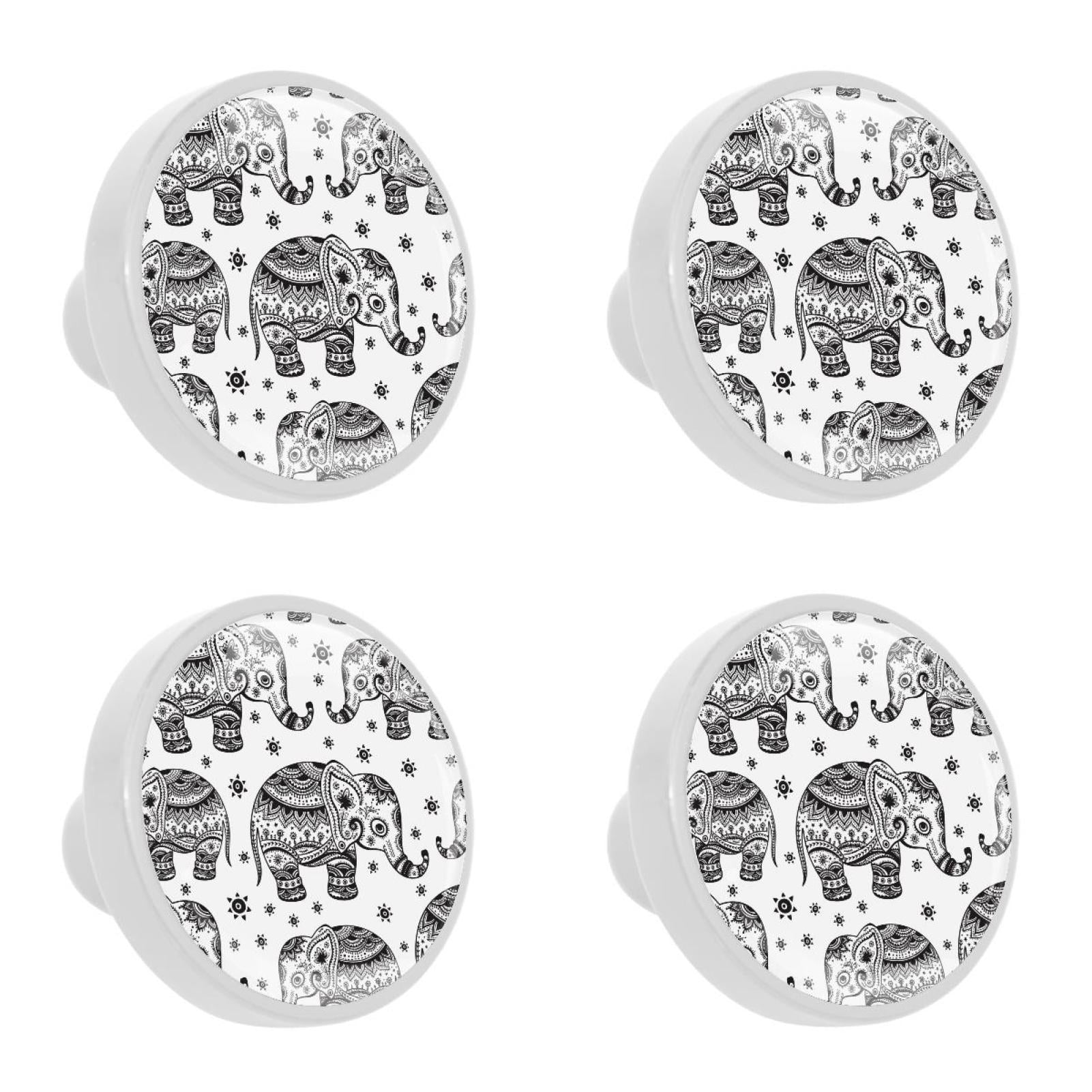 4 Pcs Elephant Knobs for Kitchen Cabinet Cupboard Dresser Bookcase ...