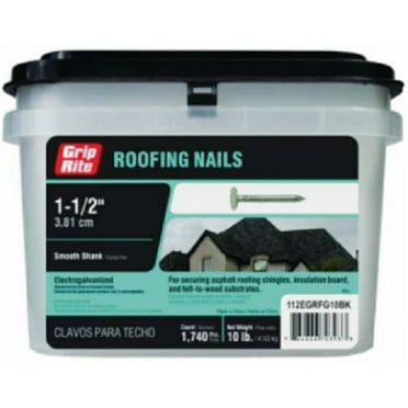 Prime Source .75in. Electro Galvanized Roofing Nails 34EGRFG1 Pack of ...