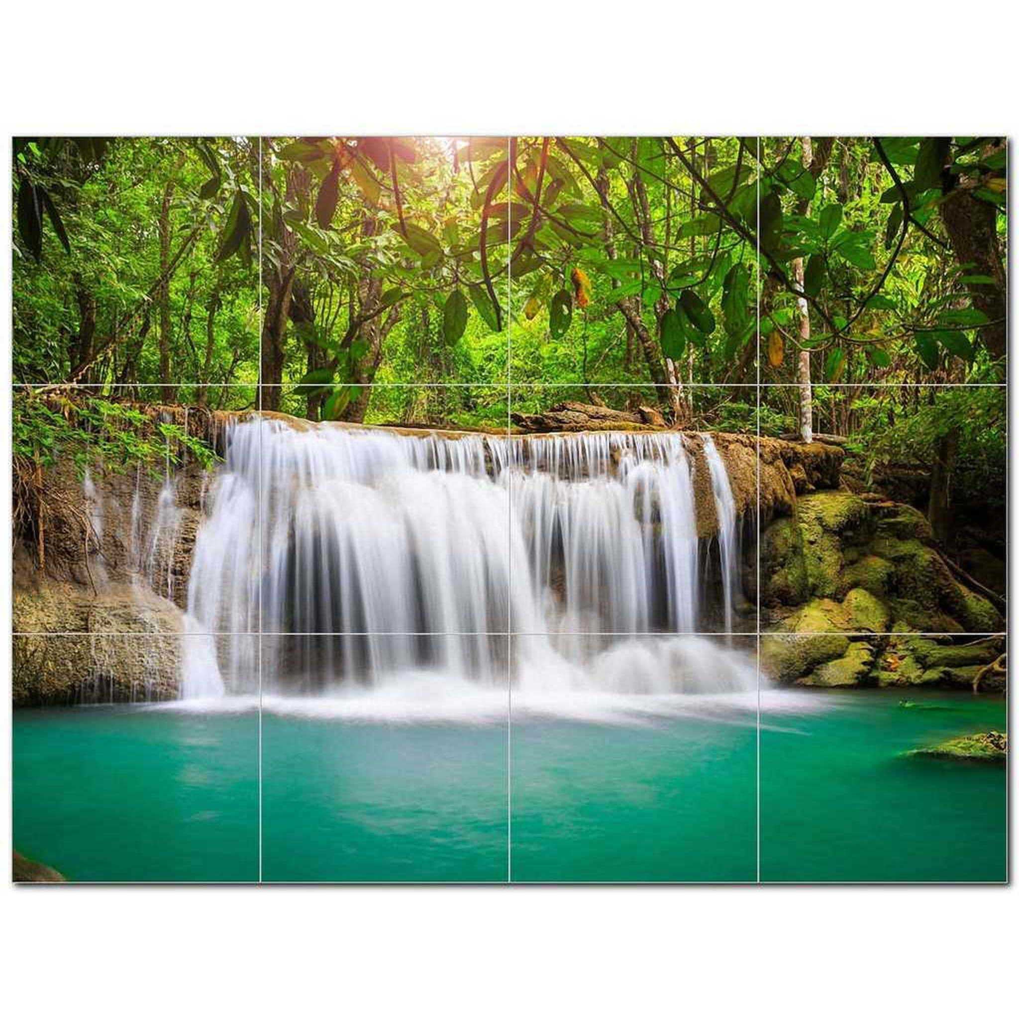 Waterfalls Ceramic Tile Mural Kitchen Backsplash Bathroom Shower 401769 ...