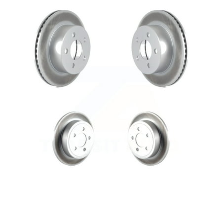 Front Rear Coated Disc Brake Rotors Kit For 2003-2006 Jeep Wrangler TJ ...