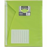 C-Line Write-On Poly File Jackets, Letter Size, Assorted Colors, Pack ...