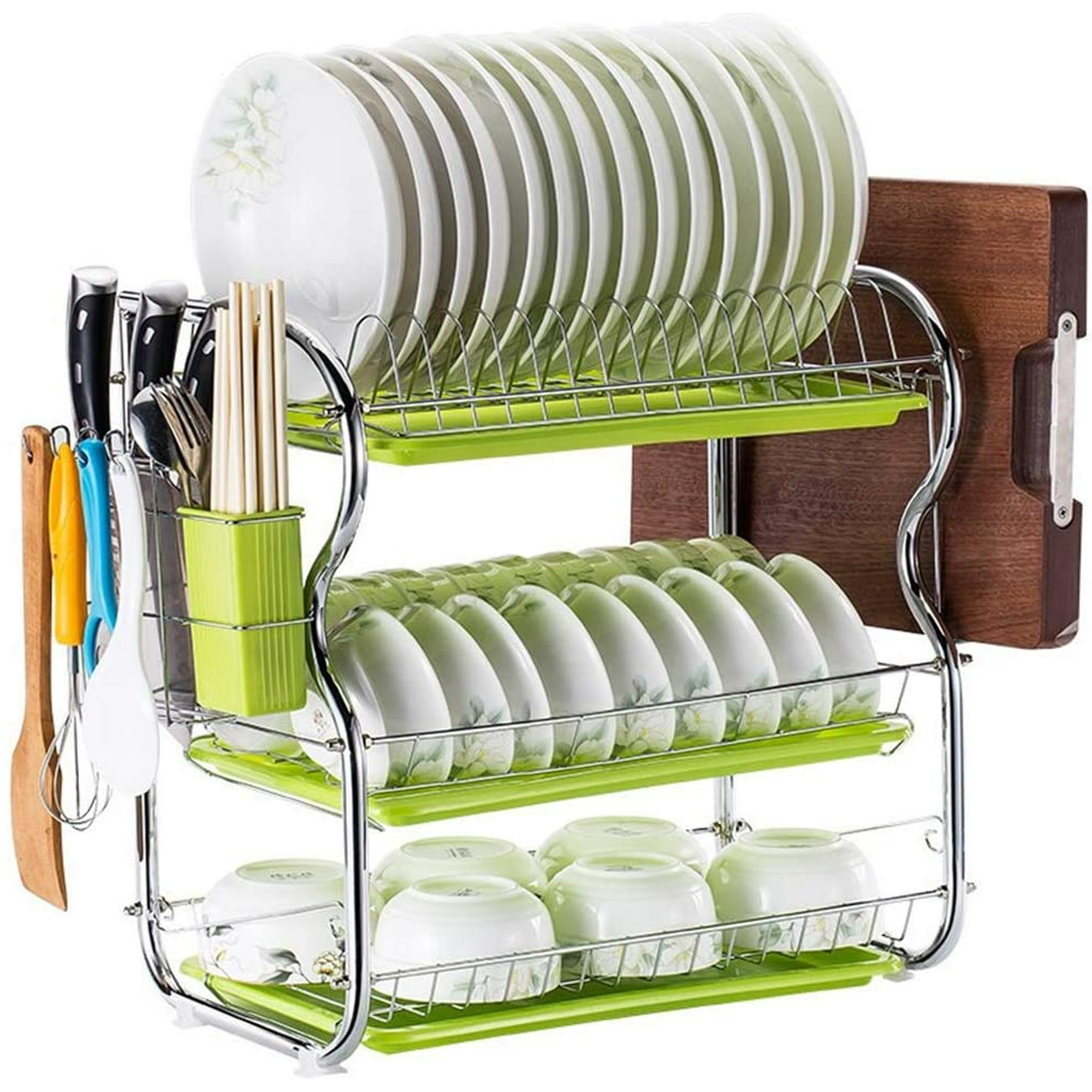 Click here for Heateydeat Dish Drying Rack 3-Tier Stainless Steel... prices