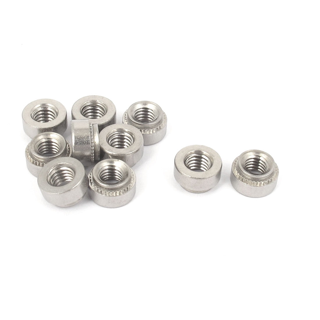 M6 Stainless Steel Self Clinching Rivet Nut Fastener 10pcs for 2mm Thin ...