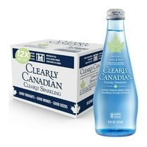 Clearly Canadian Carbonated Natural Beverage, Mountain Blackberry Flavored Sparkling Water, 11 ...