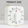 Square 60 Minute Mechanical Kitchen Timer,Chef Cooking Timer Clock with ...