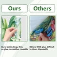 1pc PVC Window Static Stickers Rectangle Shape for Window Decoration ...