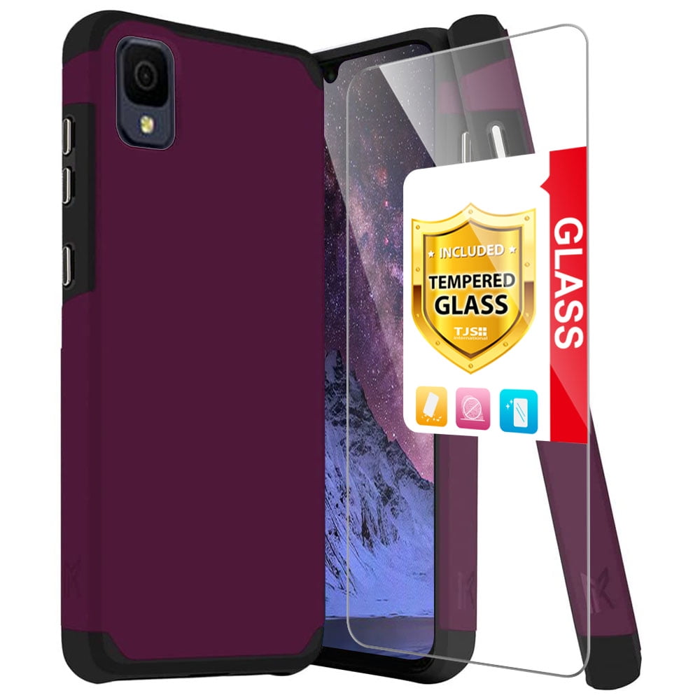 TJS for TCL 30 Z (T602DL) | TCL 30 LE Phone Case, with Tempered Glass ...