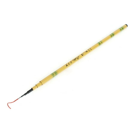 Portable Yellow Green 2.1 Meters Telescopic Design 7 Sections Fishing ...