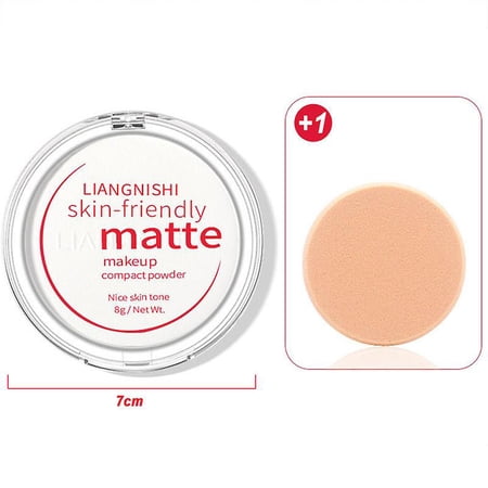 Pressed Face Powder With Puff Longwearing Finishing Powder Oil Control ...