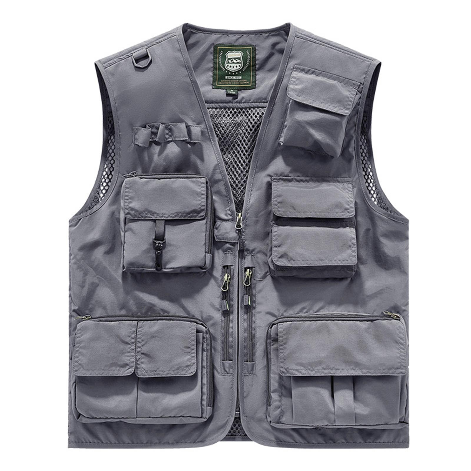 Click here for Unbranded Utility Vest For Men  Loose Fit Multi-Po... prices