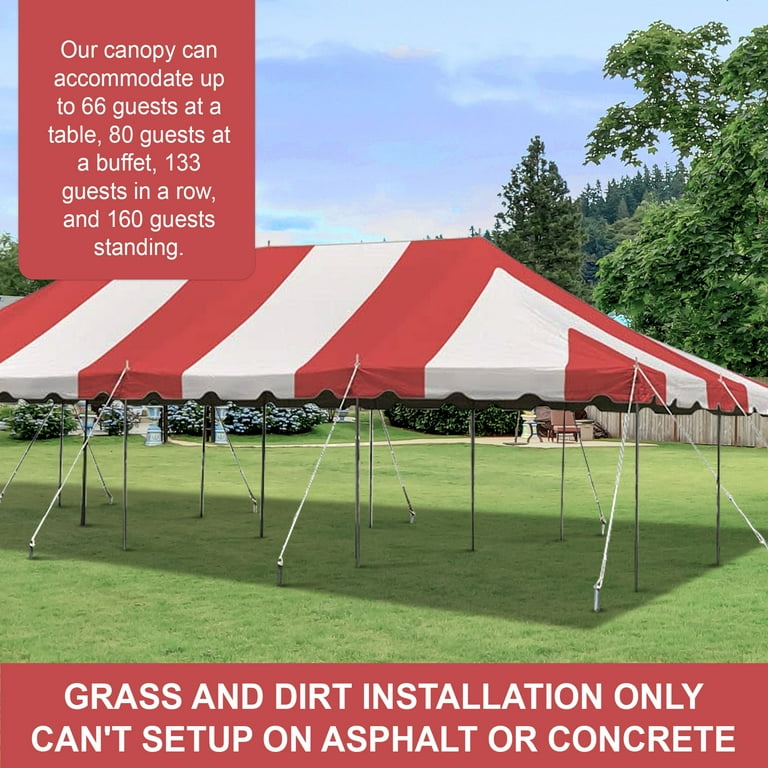 Red And White Canopy Tent