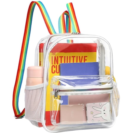 Clear Backpack, Heavy Duty PVC Transparent Clear Bag for Stadium ...