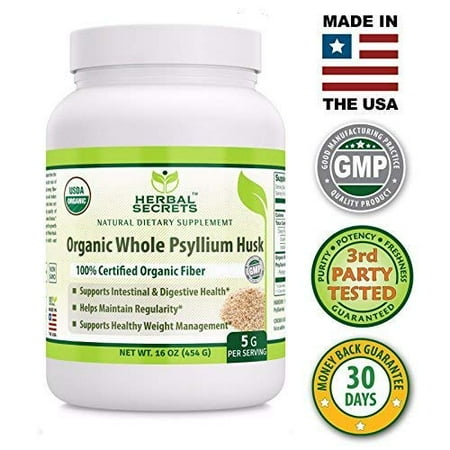 Herbal Secrets Organic Whole Psyllium Husk Powder, 16 Oz | Walmart Canada