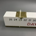 Wondershop Slide Countdown Calendar, 2021, White/Gold, 15" x 2" x 1.5 ...