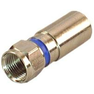 Ideal Compression Rg6 F Connector Reg/tri/quad 100pk - Walmart.com