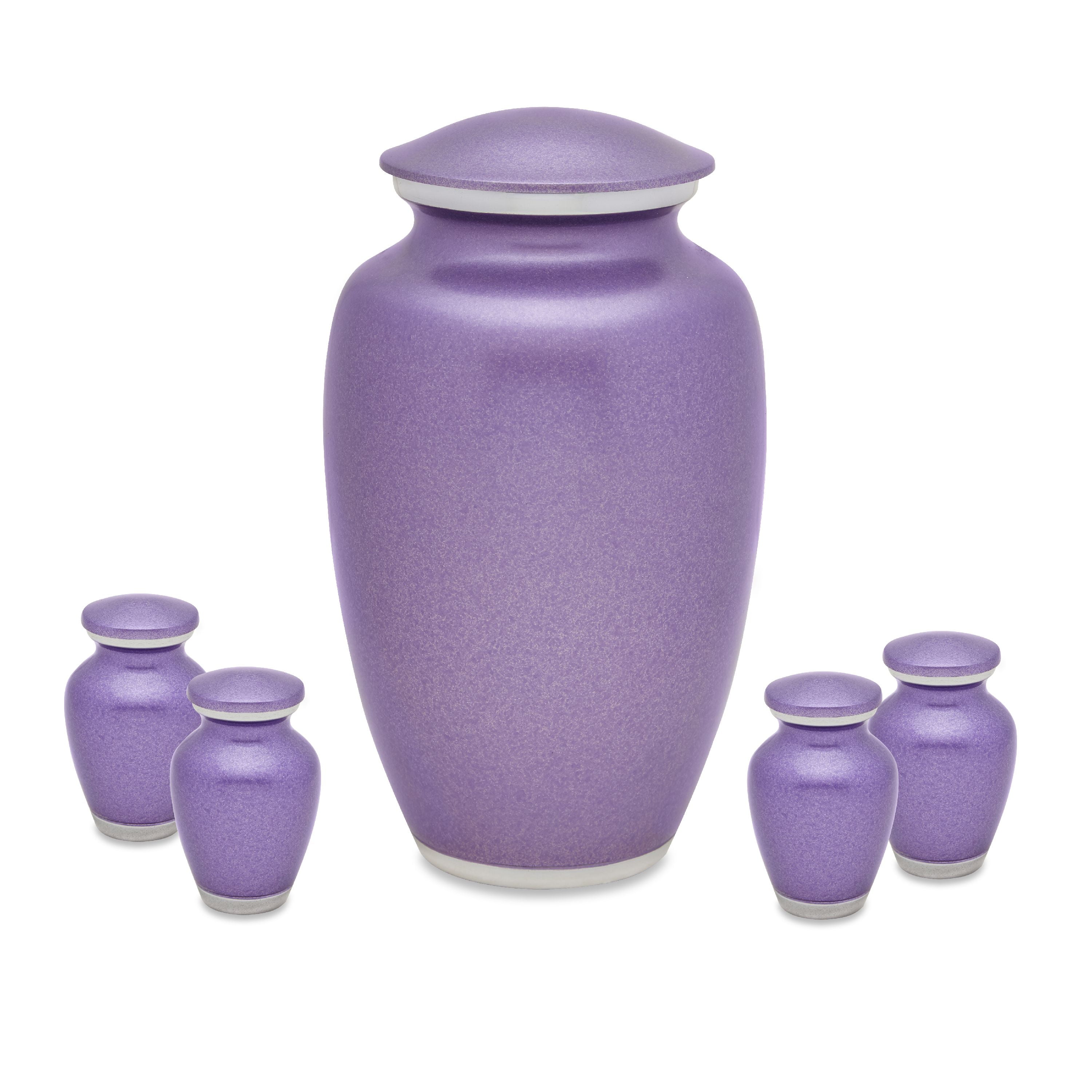 Urnsdirect2u Violet Blush Adult Urn with 4 Tokens, 232 cubic inch ...