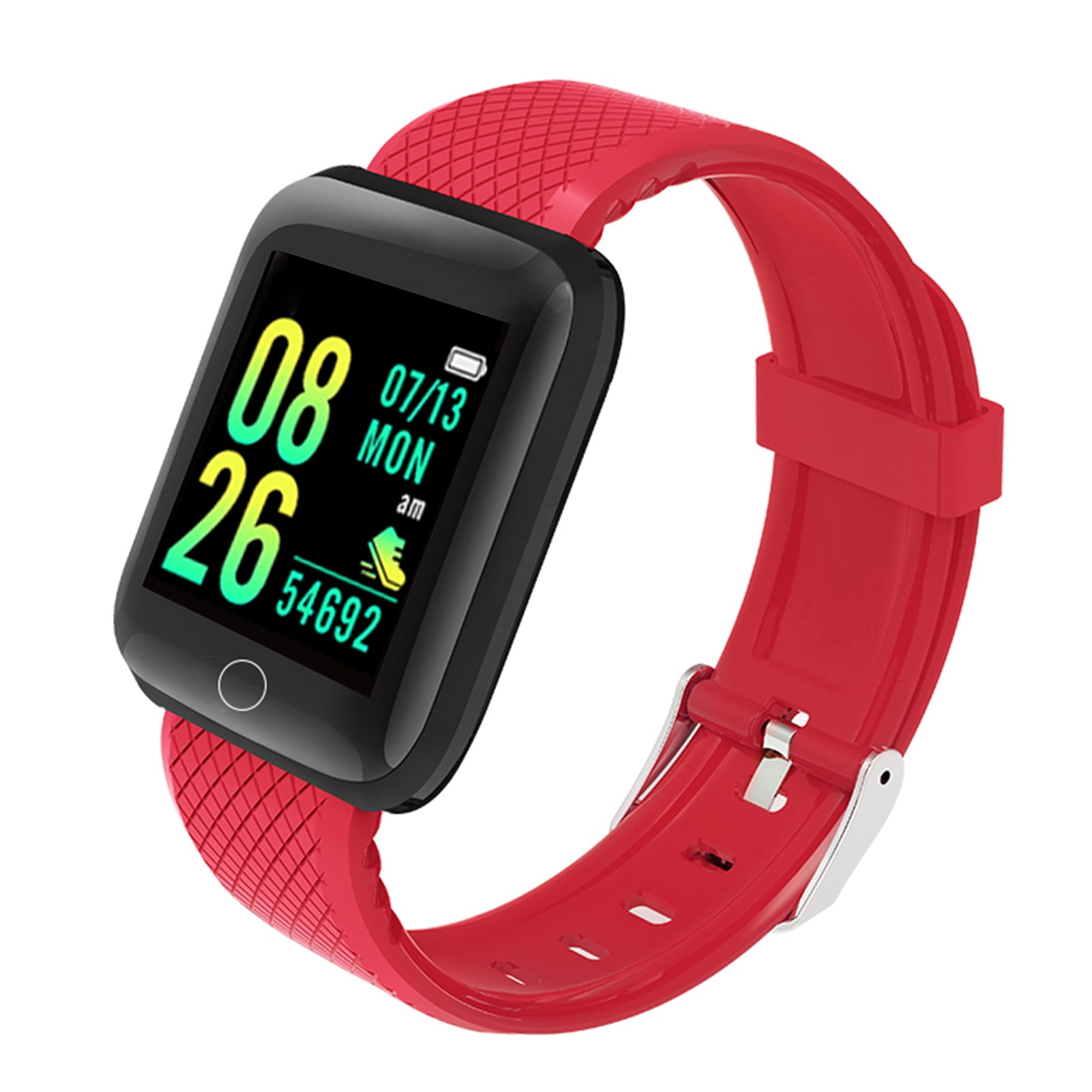 Pulsera Inteligente 116plus con Pantalla 1.44" - Monitor de Ritmo Cardíaco, Contador de Pasos y ...