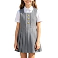 Coerni Girls School Uniform Jumper Dress Sleeveless Knee Length Pleated ...