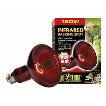 Zoo Med PowerSun UV, UVB, 160 watt Heat Lamp Bulb for Reptile Pets with ...