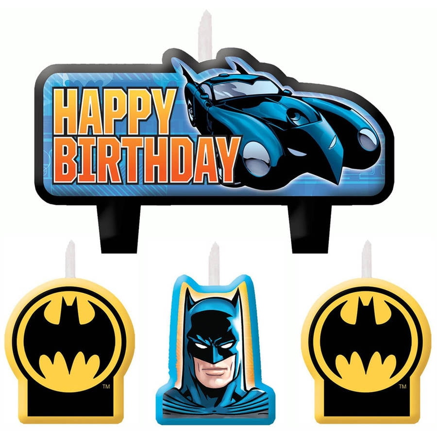 Batman Birthday Candle Set - Walmart.com