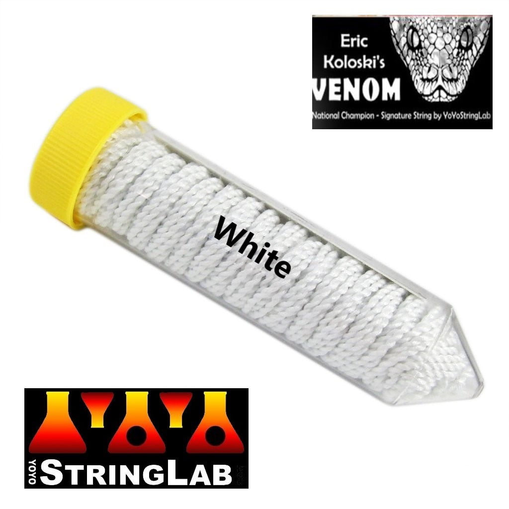 YoYo String Lab Venom Yo-Yo Strings - Medium Thickness - 10 pack (White ...