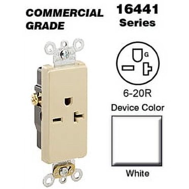Leviton 279-S00 Single-Flush Range Receptacle - Walmart.com