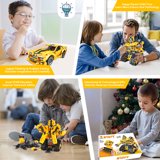 Programmable 2-in-1 Remote & APP Controlled Robot Building Toy for Kids ...