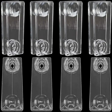 Traverse Rod Slides Curtain Replacement White Plastic Snap-in ...