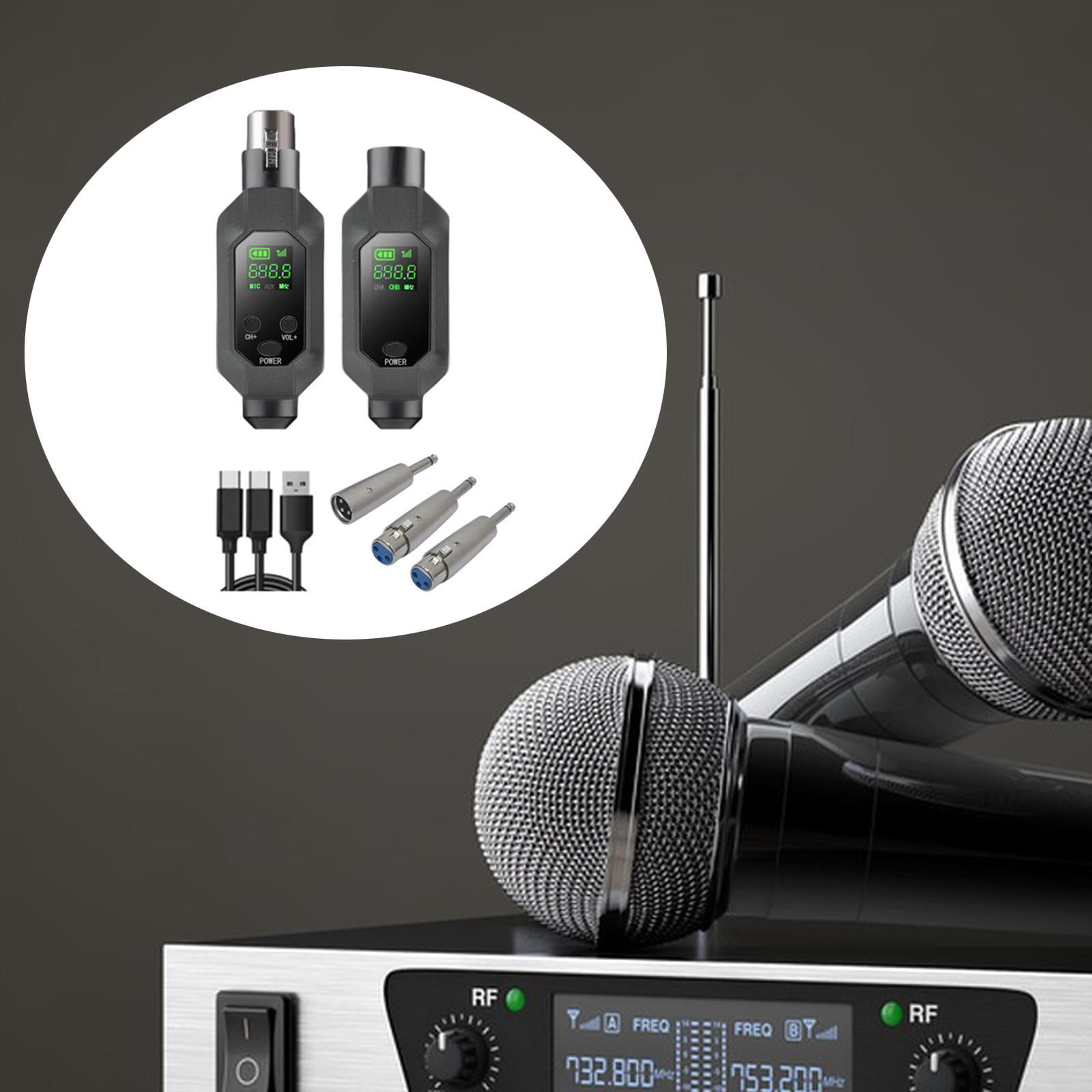 receptor transmisor de micrófono de micrófono para altavoces con ruedas ...