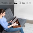 SideKiix Wooden Tilting Lap Desk with Internal Storage and Slide-Out ...