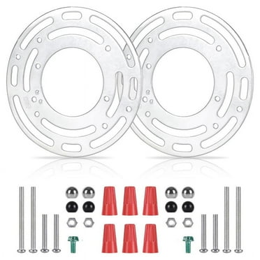 Ceiling Light Canopy Set Iron Cover Plate with Mounting Hardwares Home ...