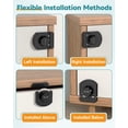1 Black 3-digit Keyless Combination Cabinet Latch 180 Degree For ...