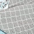 Lush Decor 100% Polyester Aprile Reversible Quilt Blue/Gray 3Pc Set ...
