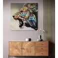 Banksy Lion Graffiti Canvas Art, Wild Animal Mural 24X36 UNFRAMED ...