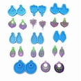 CEORPER 7Pcs Tear Drop Shape Resin Earring Molds Mirrored Silicone ...